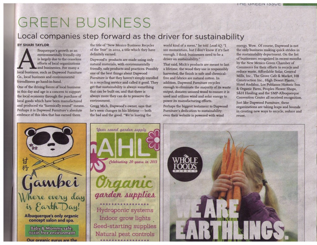 Dapwood in the News- Local IQ: Albuquerque's Intelligent Alternative ...